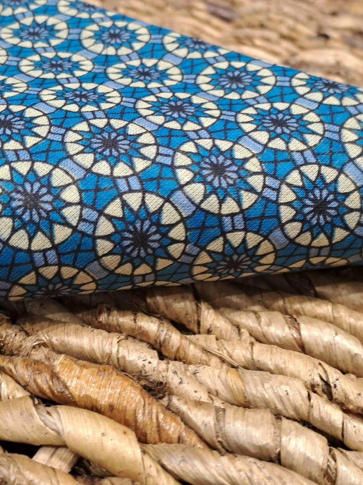 ARGOLIDE - CHÈCHE EN COTON BLEU TONIQUE ET BLANC – Ullys